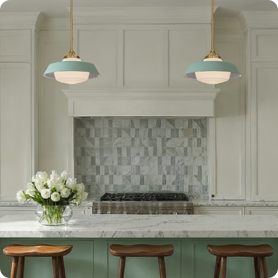 Trendy Lighting with Color Accents