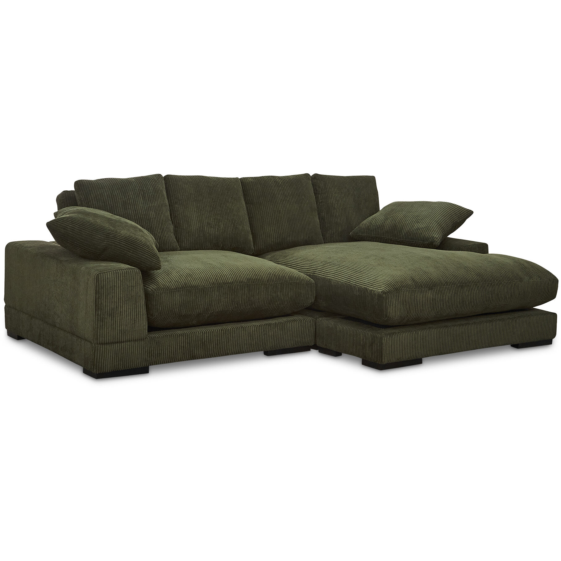 Moe s Home Collection TN 1014 27 0 Plunge Dark Green Sectional