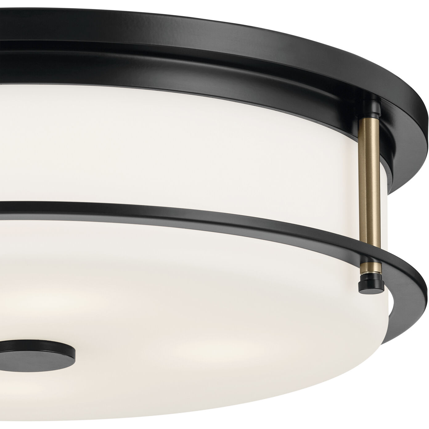 Kichler 52597BKCPZ Brit LED 18 inch Black and Champagne Bronze Flush ...