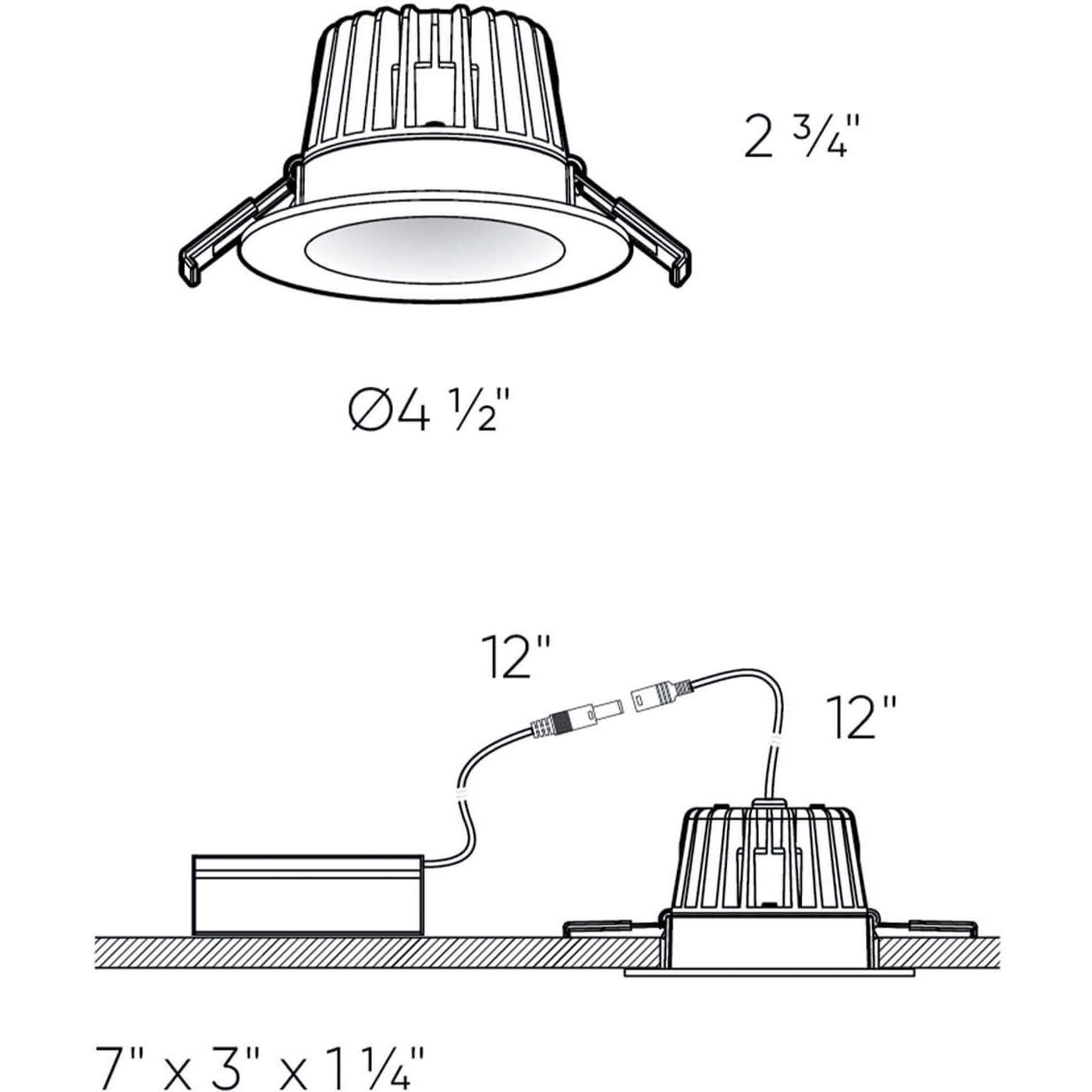 DALS Lighting SM-RGR4WH RGR Smart White Regressed, Indoor