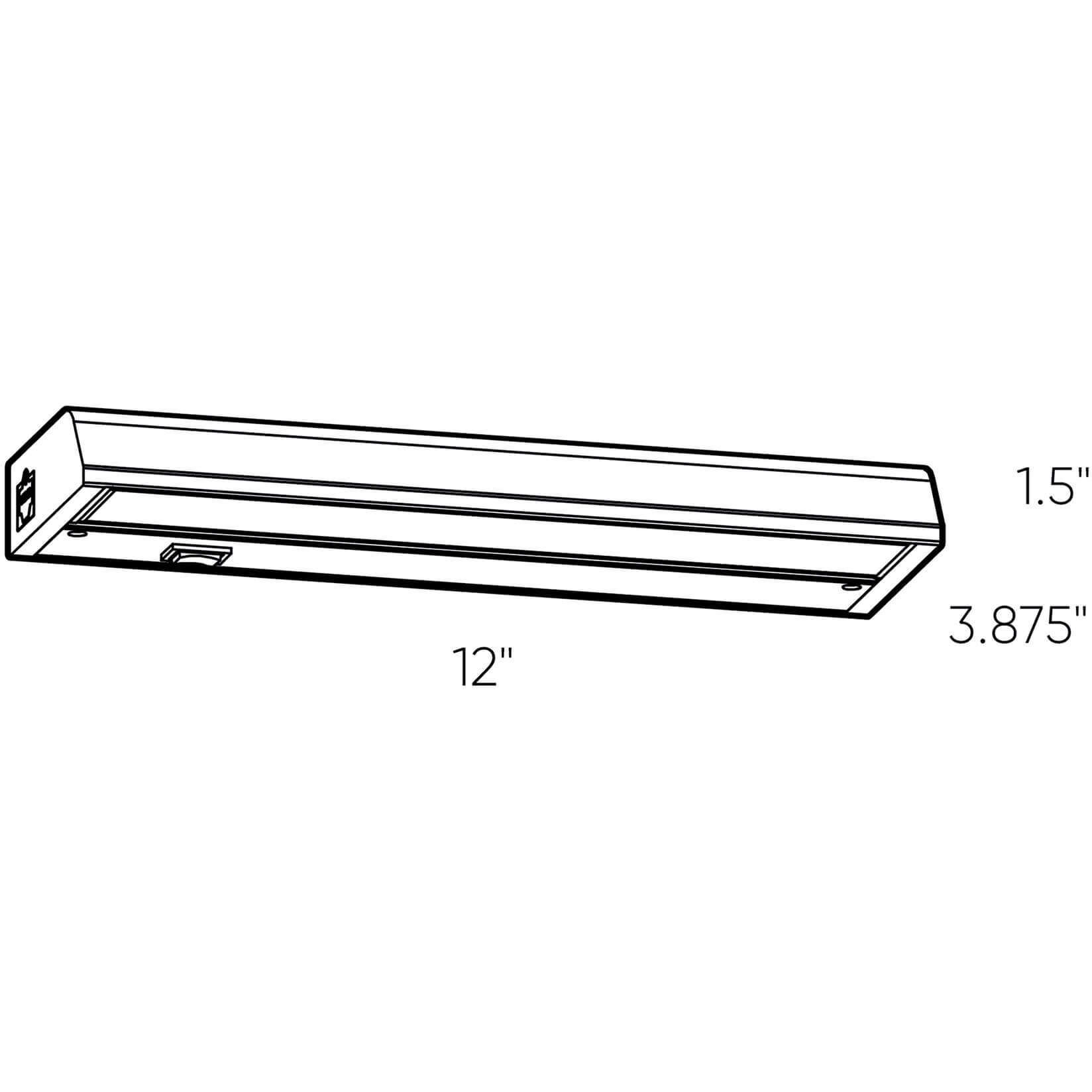 ProLed LED 12 inch White Linear Ceiling Light, Under Cabinet Light