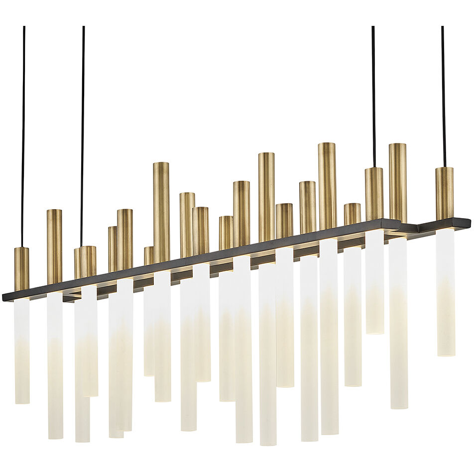 Fredrick Ramond FR30705BLK Echo LED 38.75 inch Black Chandelier Ceiling ...