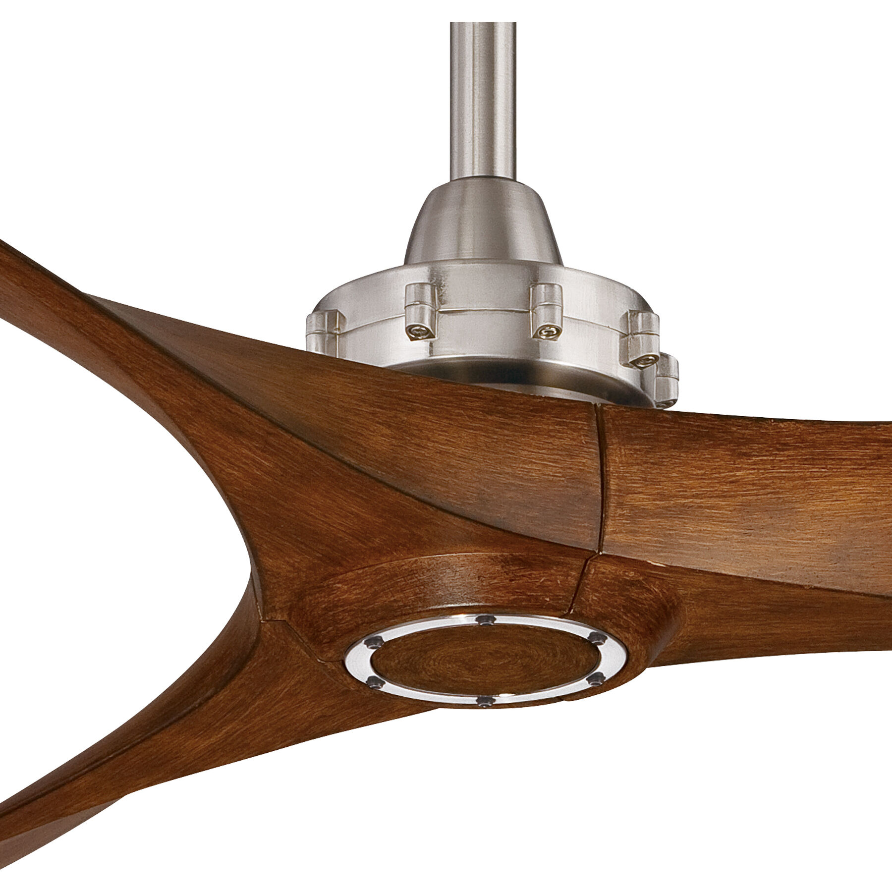 Minka-Aire F853-BN/DK Aviation 60 inch Brushed Nickel/Distressed Koa ...
