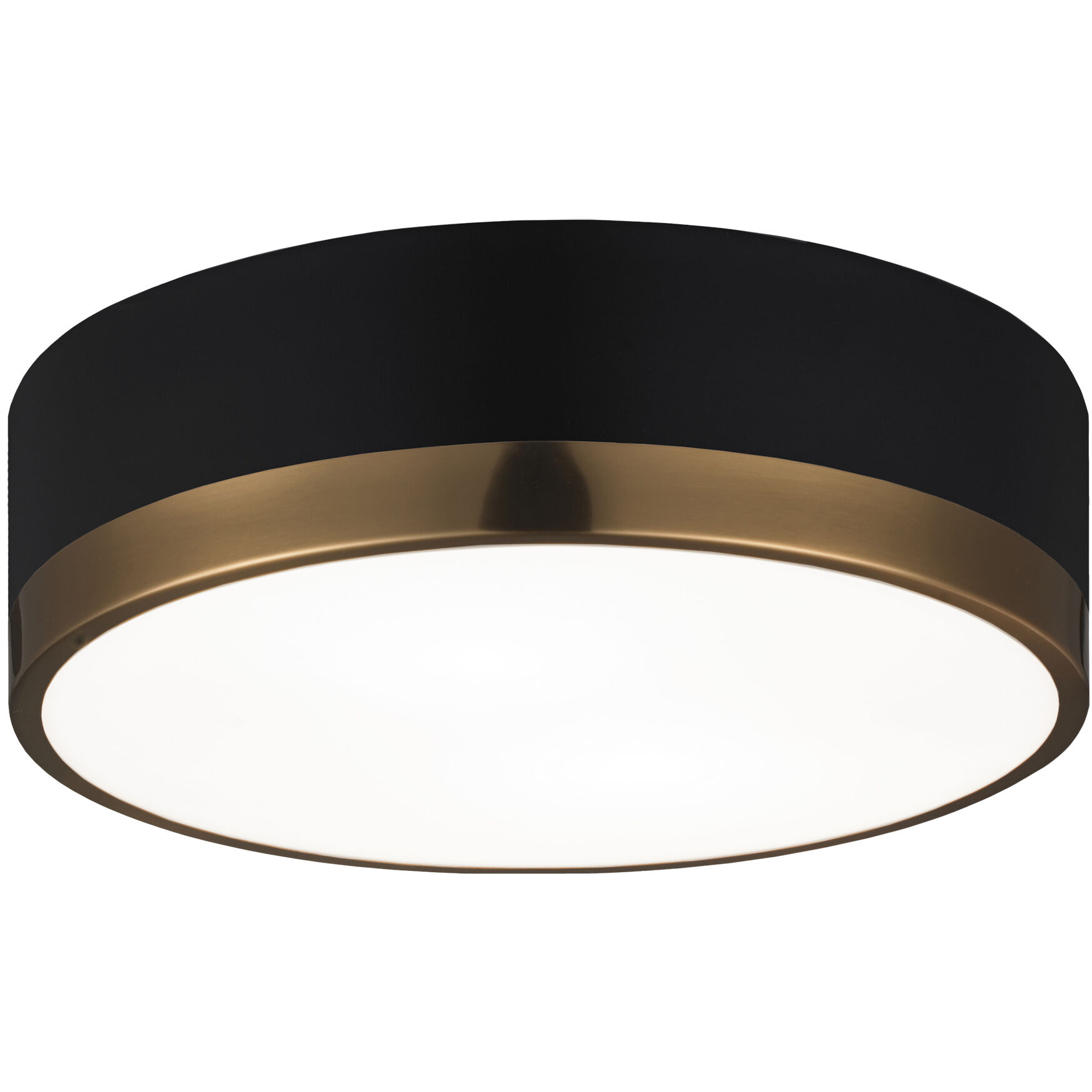 Matteo Lighting M14302BKAG Trydor Flush Mount Ceiling Light in Black ...