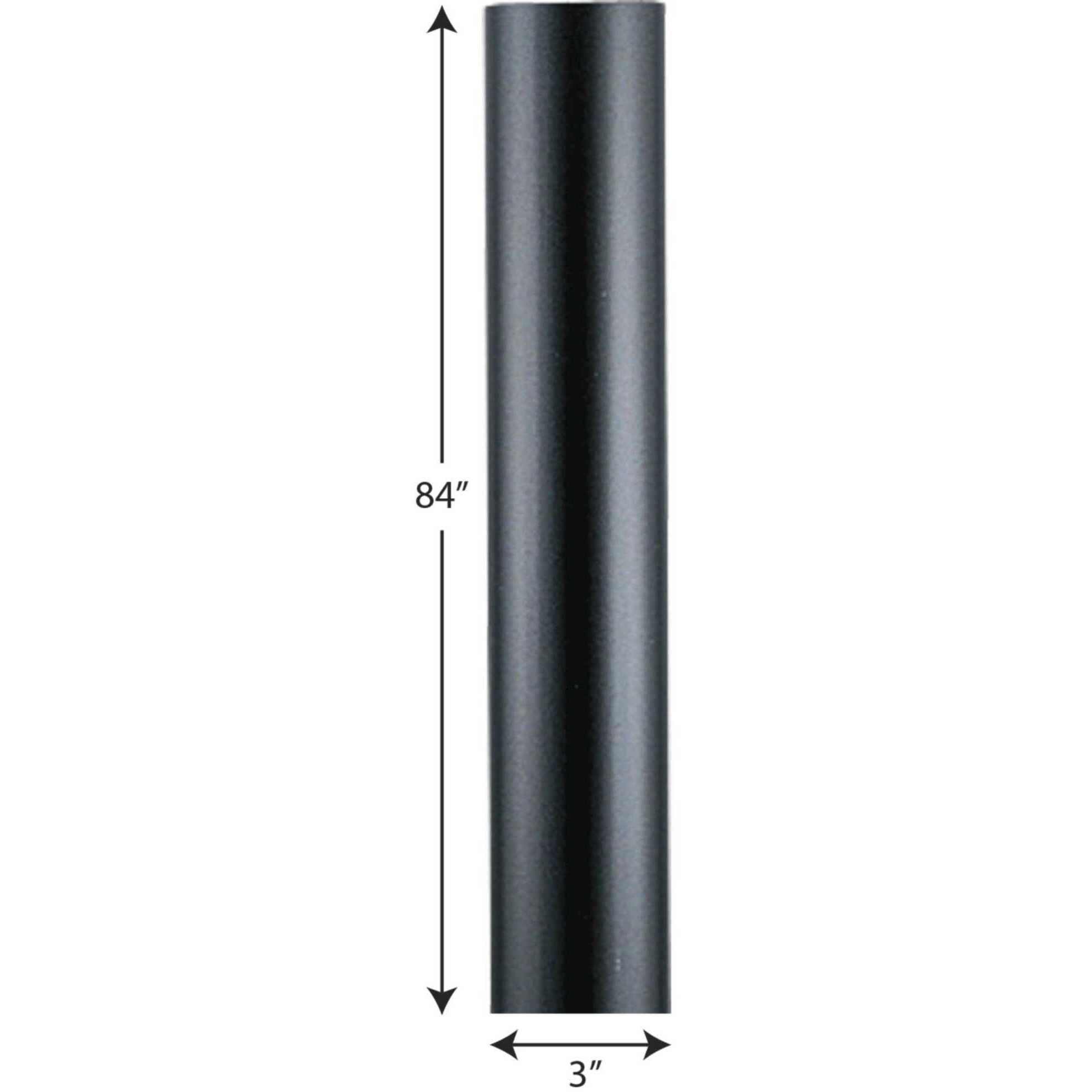 Progress P5390-31 Outdoor Posts 84 inch Matte Black Outdoor Aluminum ...