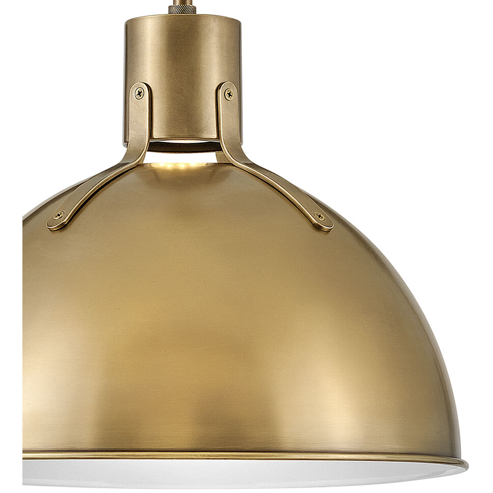 Hinkley 3487HB Argo LED 14 inch Heritage Brass Indoor Pendant Ceiling Light