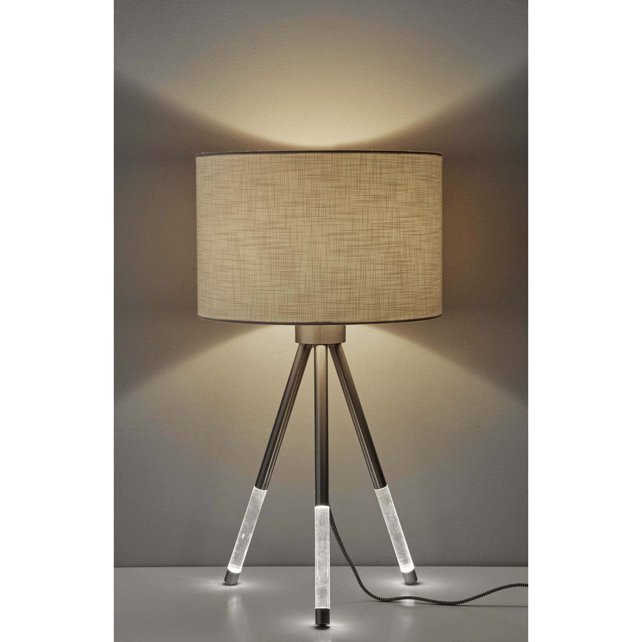 Acrylic tripod table lamp store
