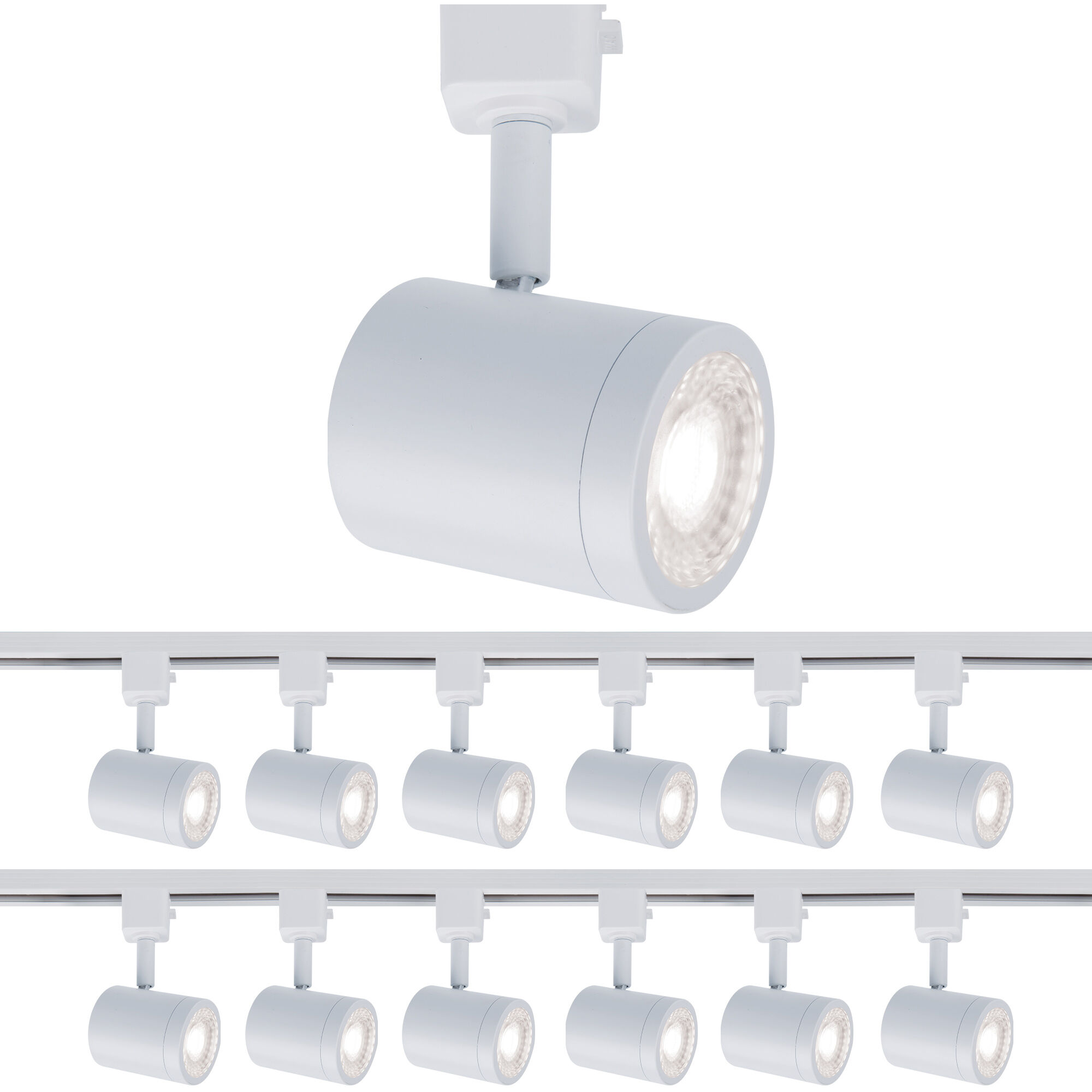 Charge 1 Light 120 White Track Head Ceiling Light H Track Fixture