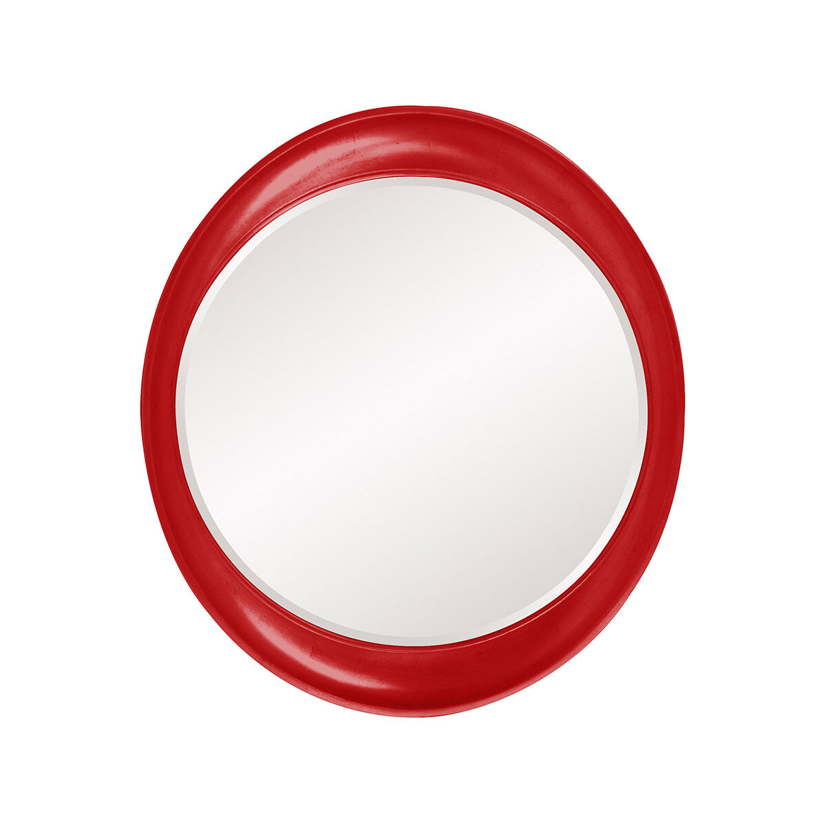 Howard Elliott Collection 2070R Ellipse 39 X 35 inch Glossy Red Wall Mirror
