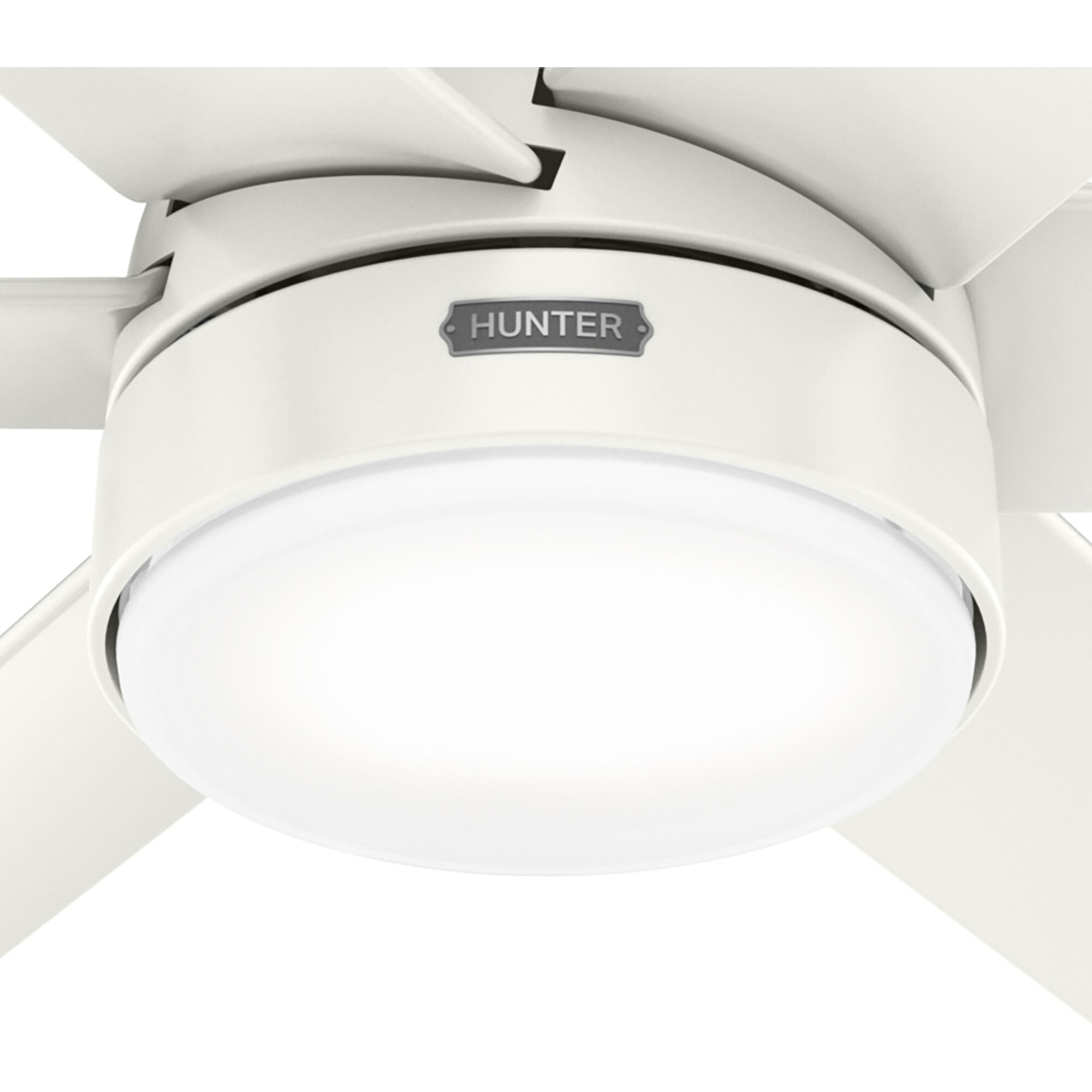 Hunter Fan 52370 Skysail 60 inch Fresh White Outdoor Ceiling Fan