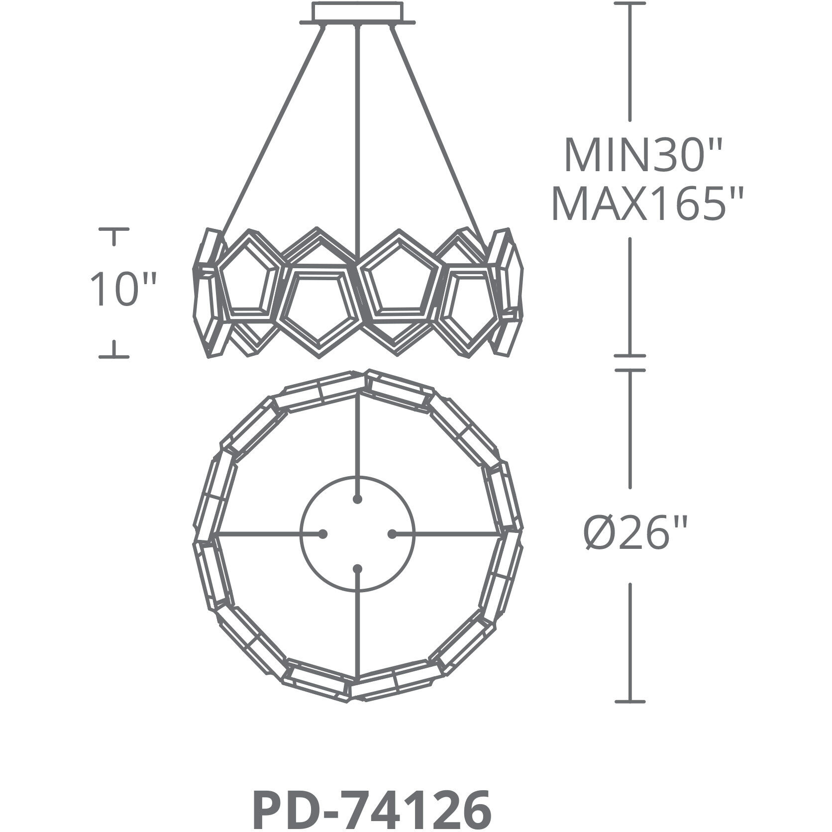 Modern Forms PD-74126-AN Starlight Starbright LED 11 inch Antique ...