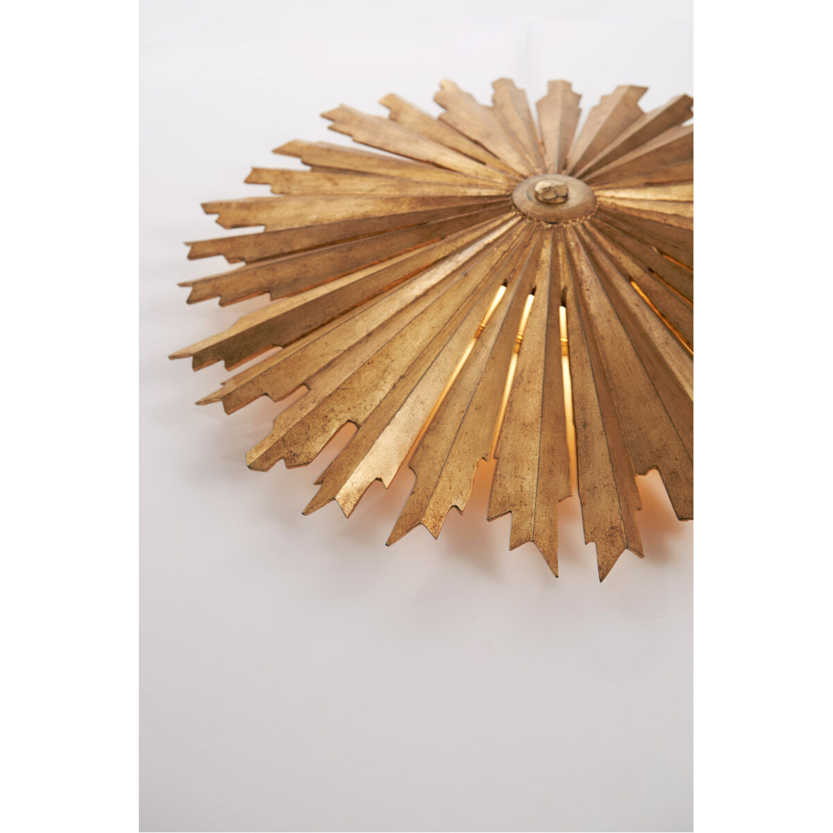 Chapman & Myers Claymore LED 27.5 inch Gilded Iron Flush Mount Ceiling ...