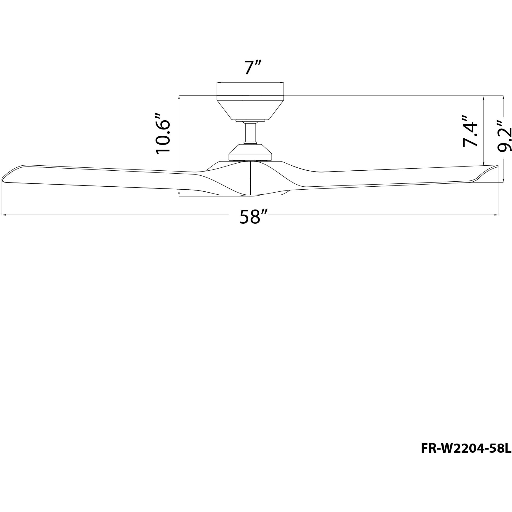 Modern Forms FR-W2204-58-SB/MB Torque 58 inch Soft Brass and Matte ...