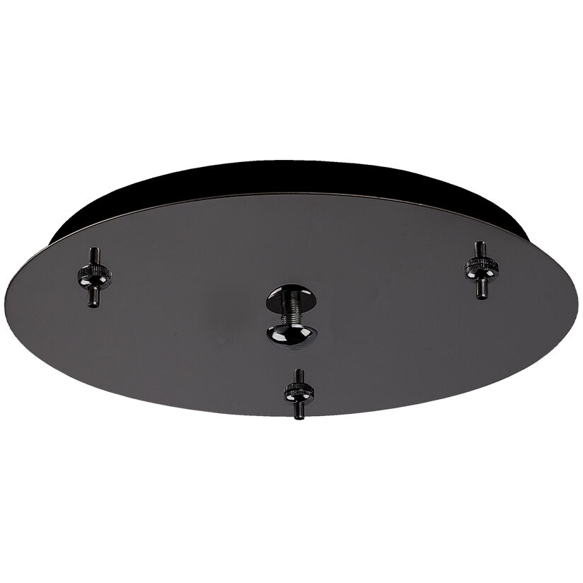 Kuzco Lighting CNP03AC-BC Canopy 1 Light 120 Black with Black Chrome LED Canopies Ceiling Light