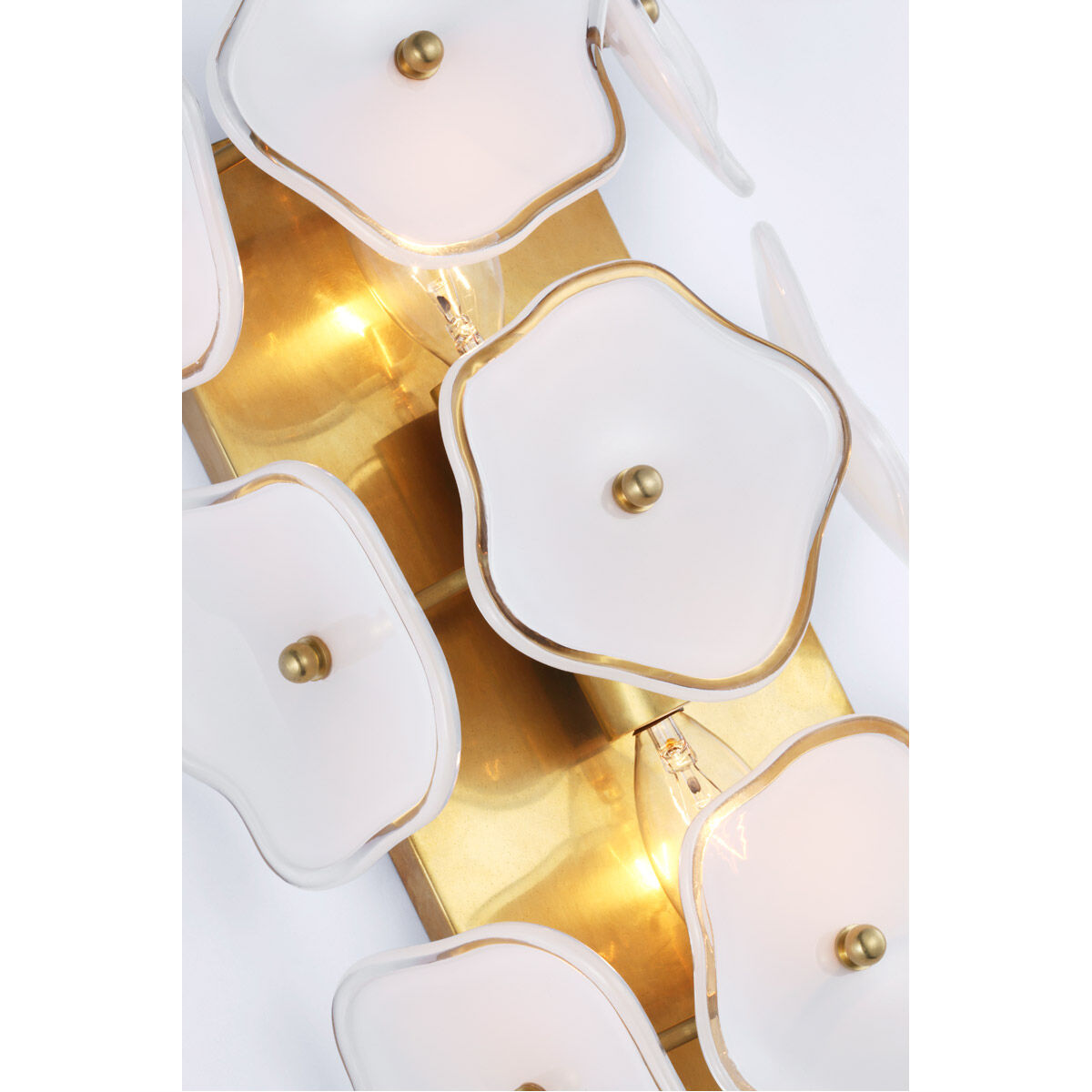 kate spade new york Leighton Sconce Wall Light in Soft Brass, Cream ...