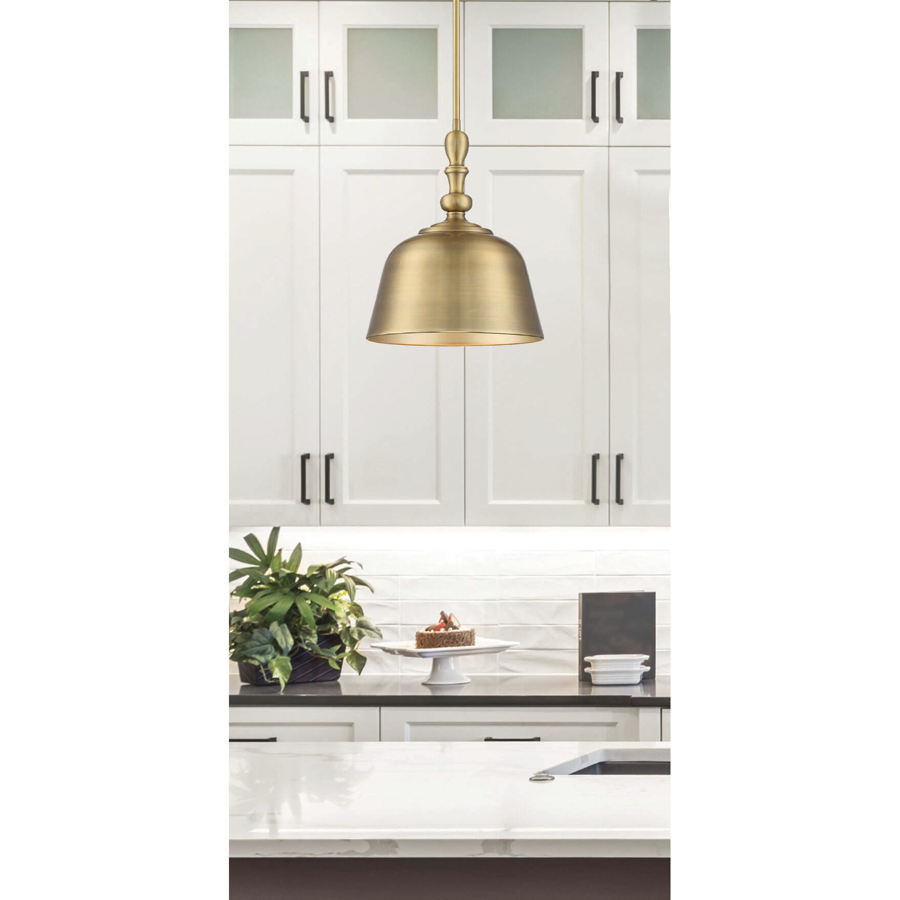Savoy House 7-3751-1-322 Berg 1 Light 12 inch Warm Brass Pendant ...