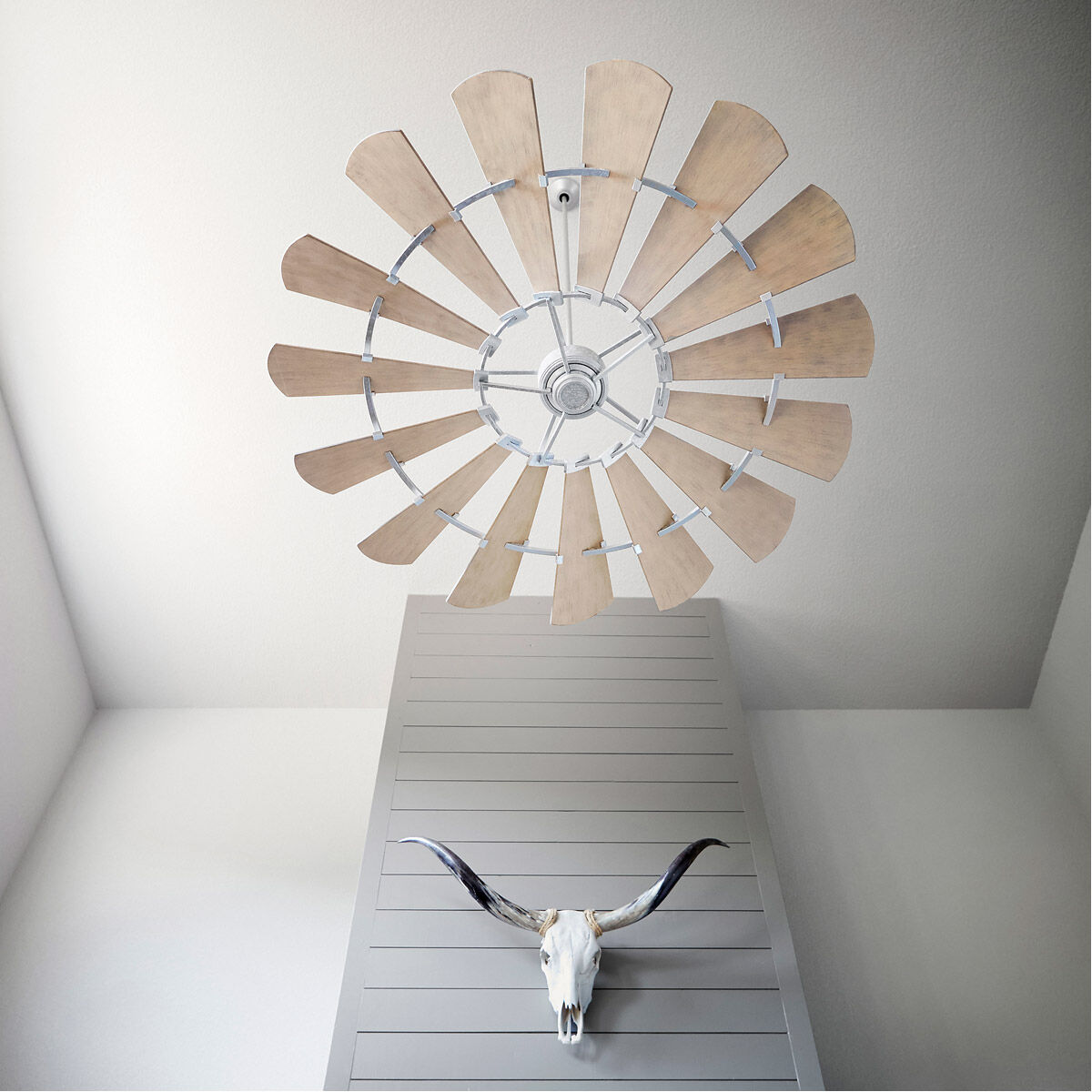 Quorum 97215-9 Windmill 72 inch Galvanized with Weathered Oak Blades ...