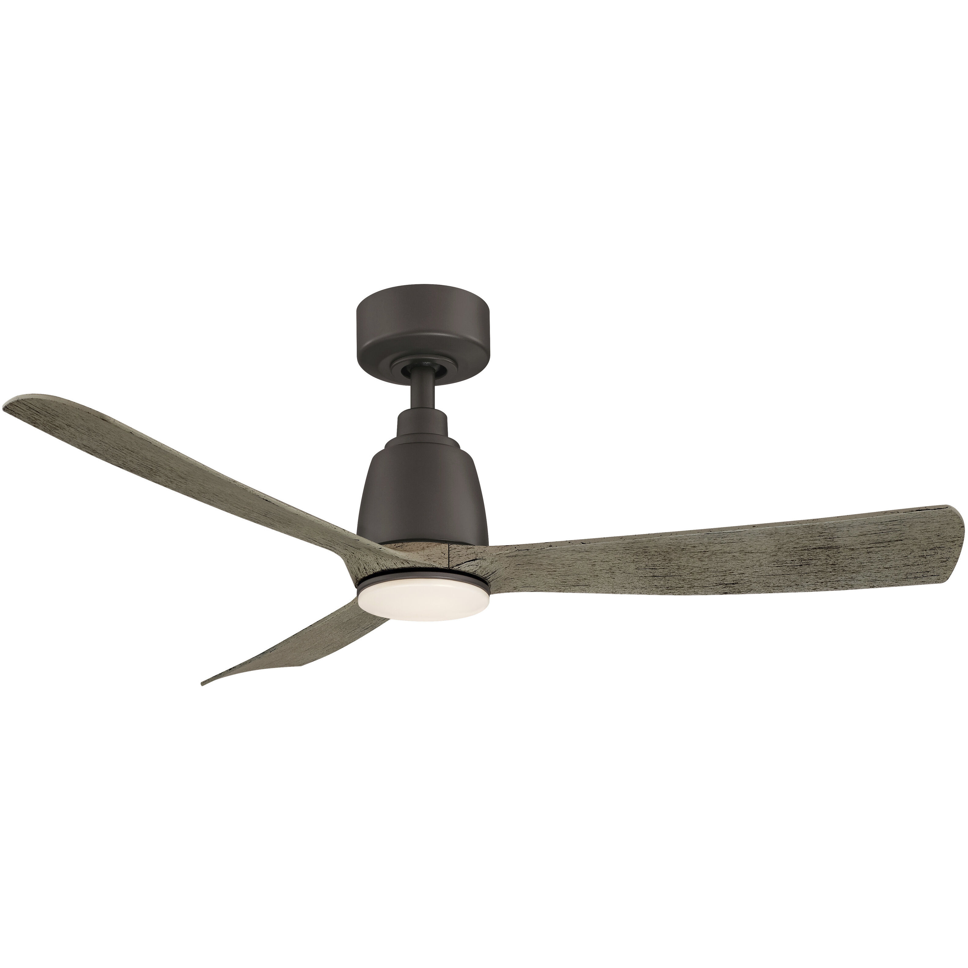 Fanimation FPD8547GR Kute 44 44 inch Matte Greige with Weathered Wood ...