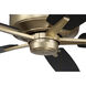 Craftmade S60SB5-60BWNFB Super Pro 60 inch Satin Brass with Black ...