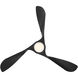 WAC Lighting F-074L-MB Swirl 54 inch Matte Black Downrod Ceiling Fans ...