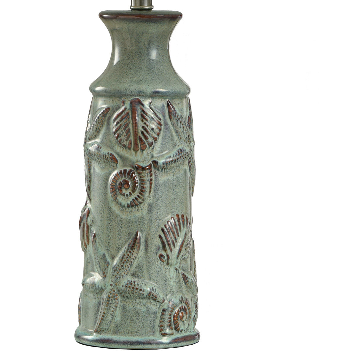 Walton Ceramic 28.75 inch 100.00 watt Blue Bay and Polished Nickel ...