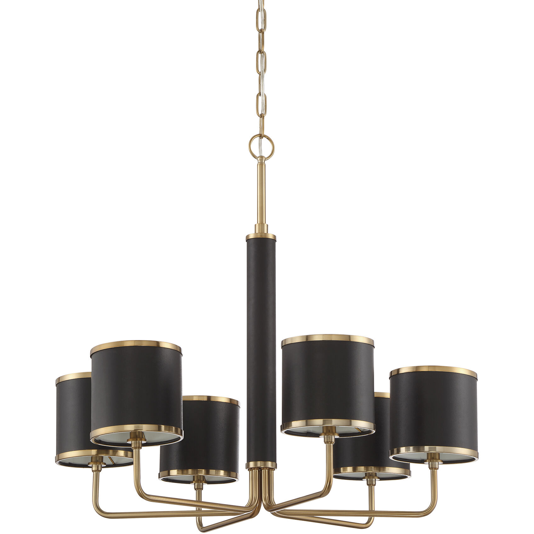 Craftmade 48826-SB Quinn 6 Light 29.38 inch Satin Brass Chandelier ...