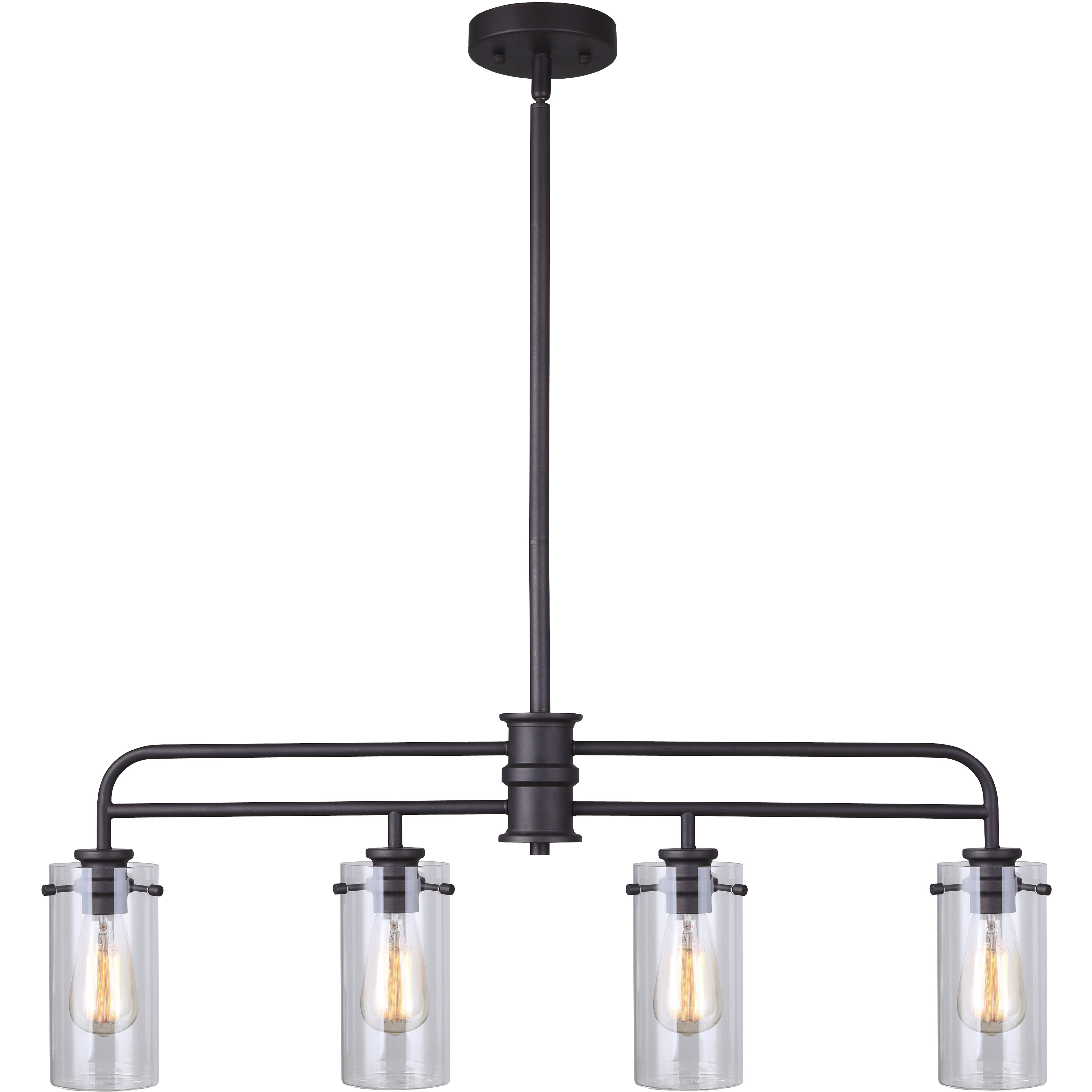 Canarm IPL679A04ORB Madison 4 Light 36 inch Oil Rubbed Bronze Pendant ...