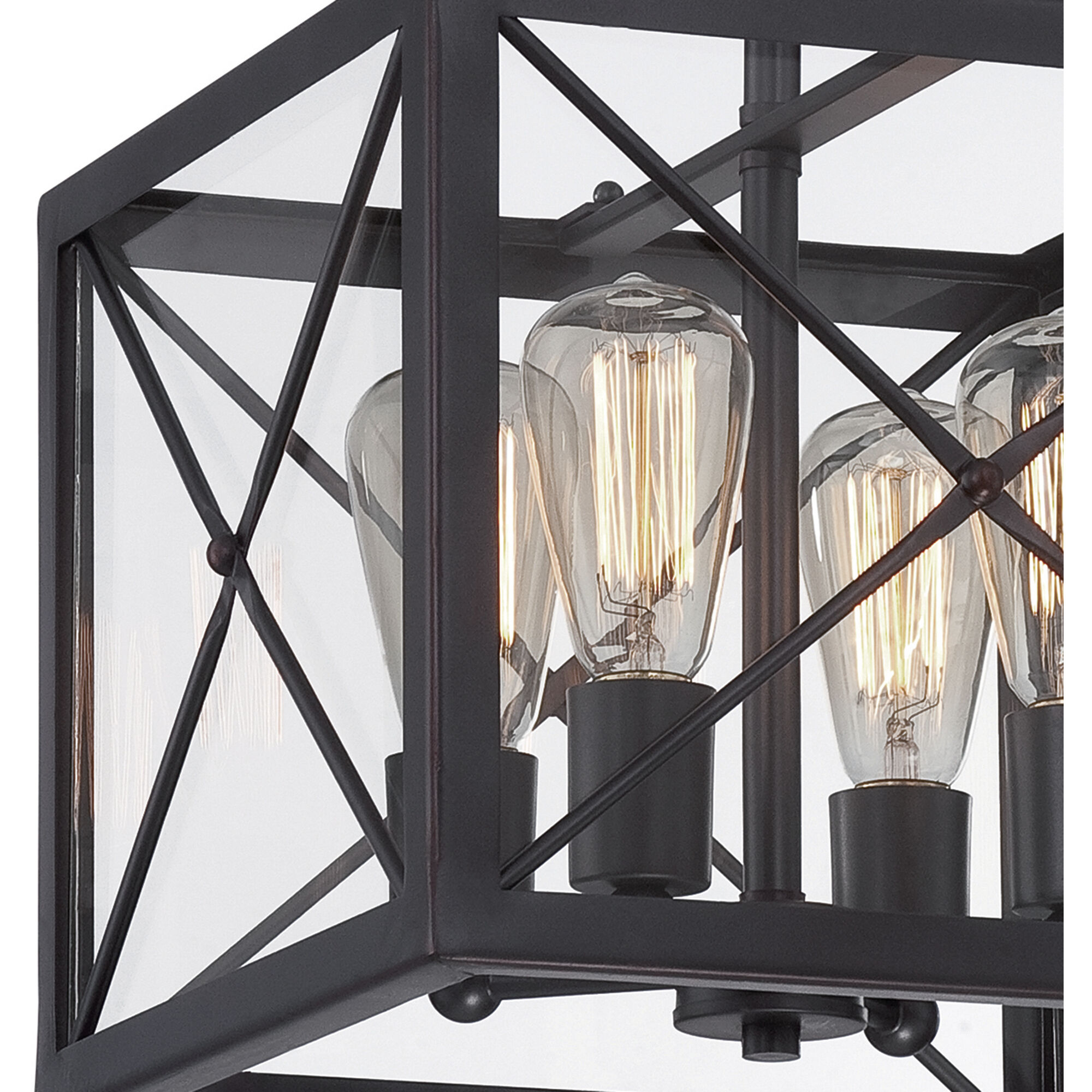 Designers Fountain 87311-SB High Line 4 Light 13 inch Satin Bronze Semi ...