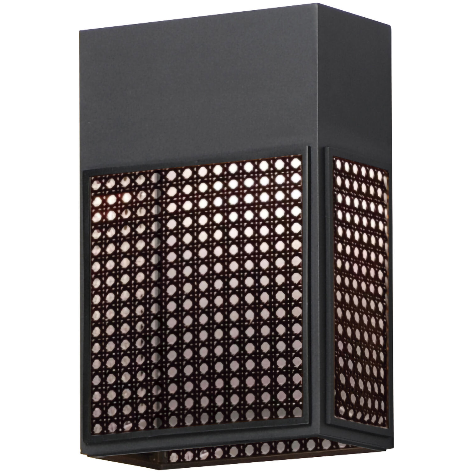 Maxim Lighting 54802BK Lattice LED 12 inch Black Outdoor Wall Mount