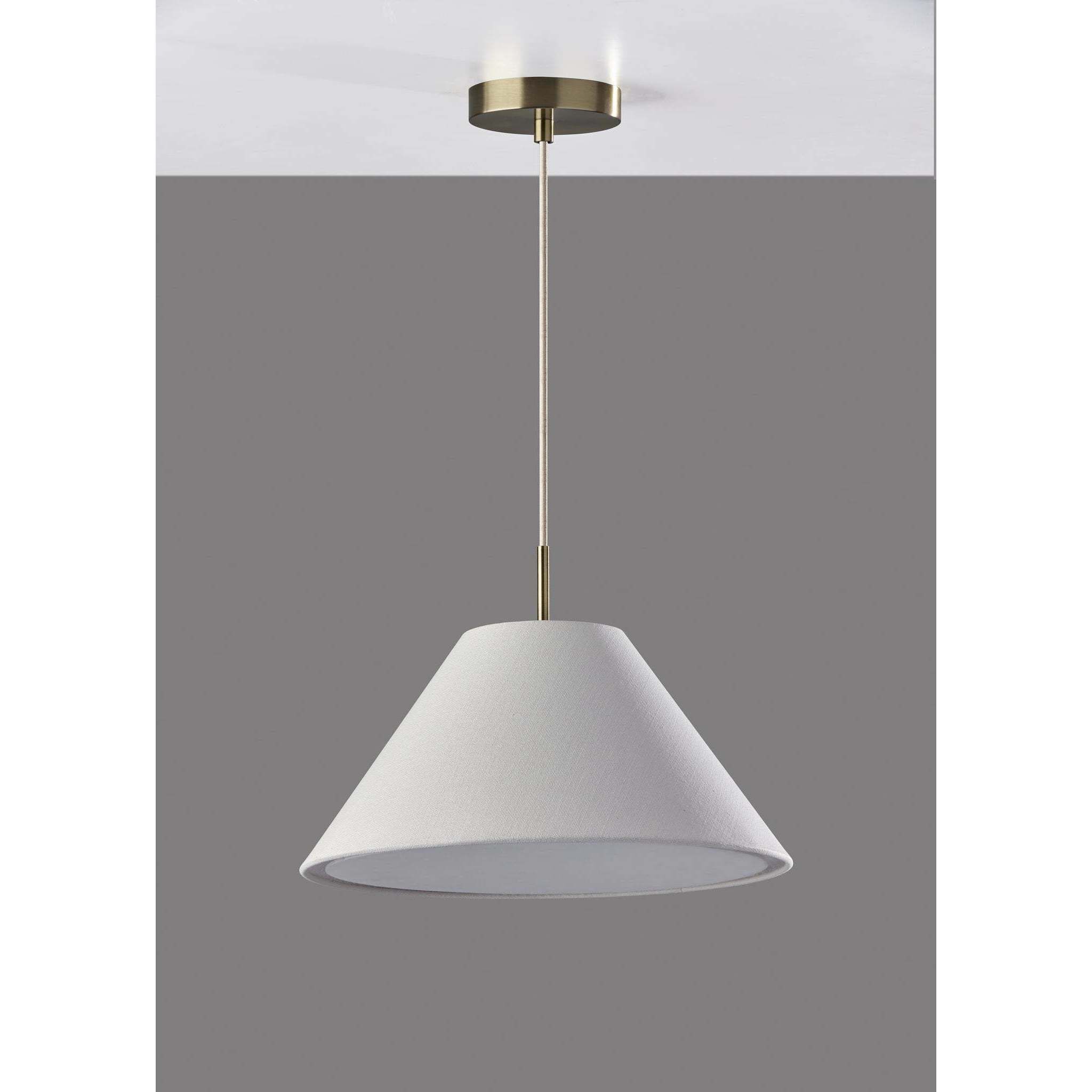 white textured ceiling light