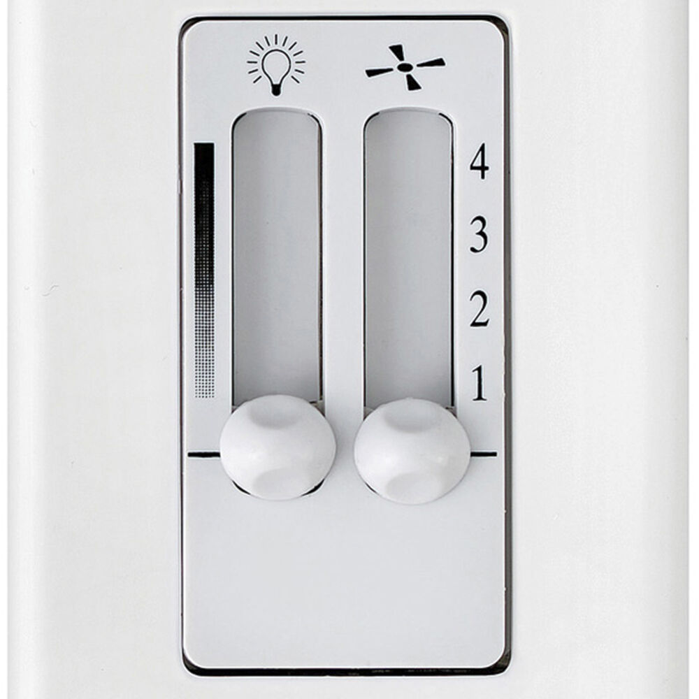 Hinkley 980008FWH Wall Ctl 4 Speed Dual Slide White Fan Wall Control ...