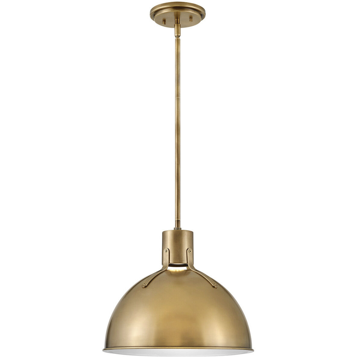 Hinkley 3487LTP Argo LED 14 inch Light Taupe with Lacquered Brass ...
