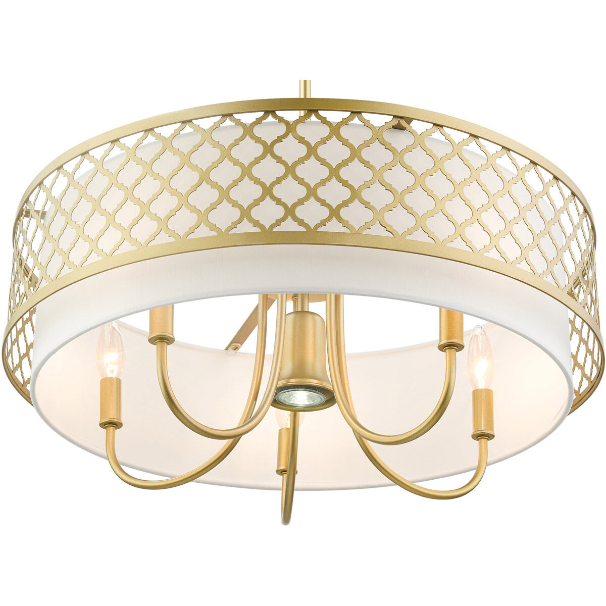 Livex 41105-33 Arabesque 6 Light 24 inch Soft Gold Pendant Chandelier ...