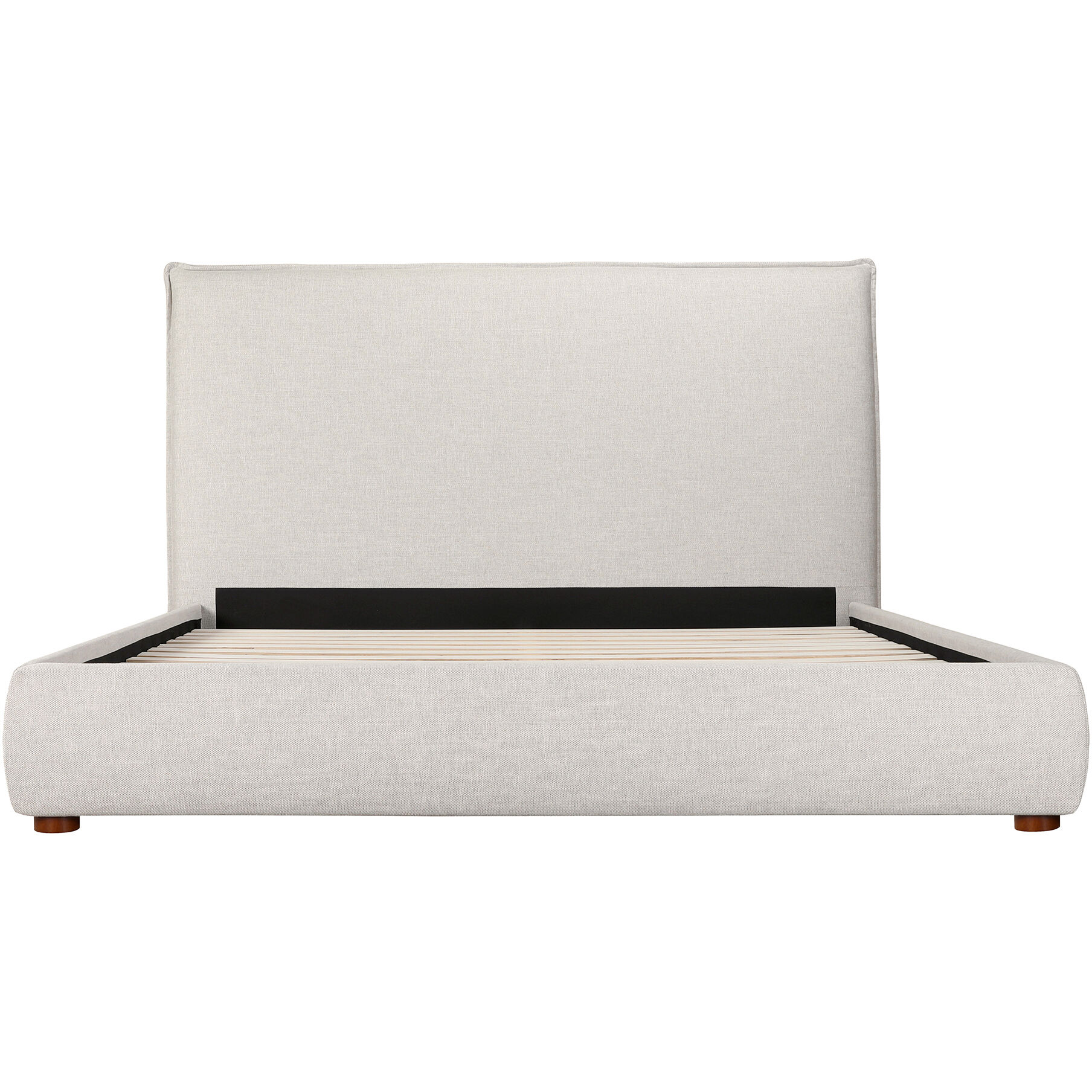 Grey bed tall headboard store