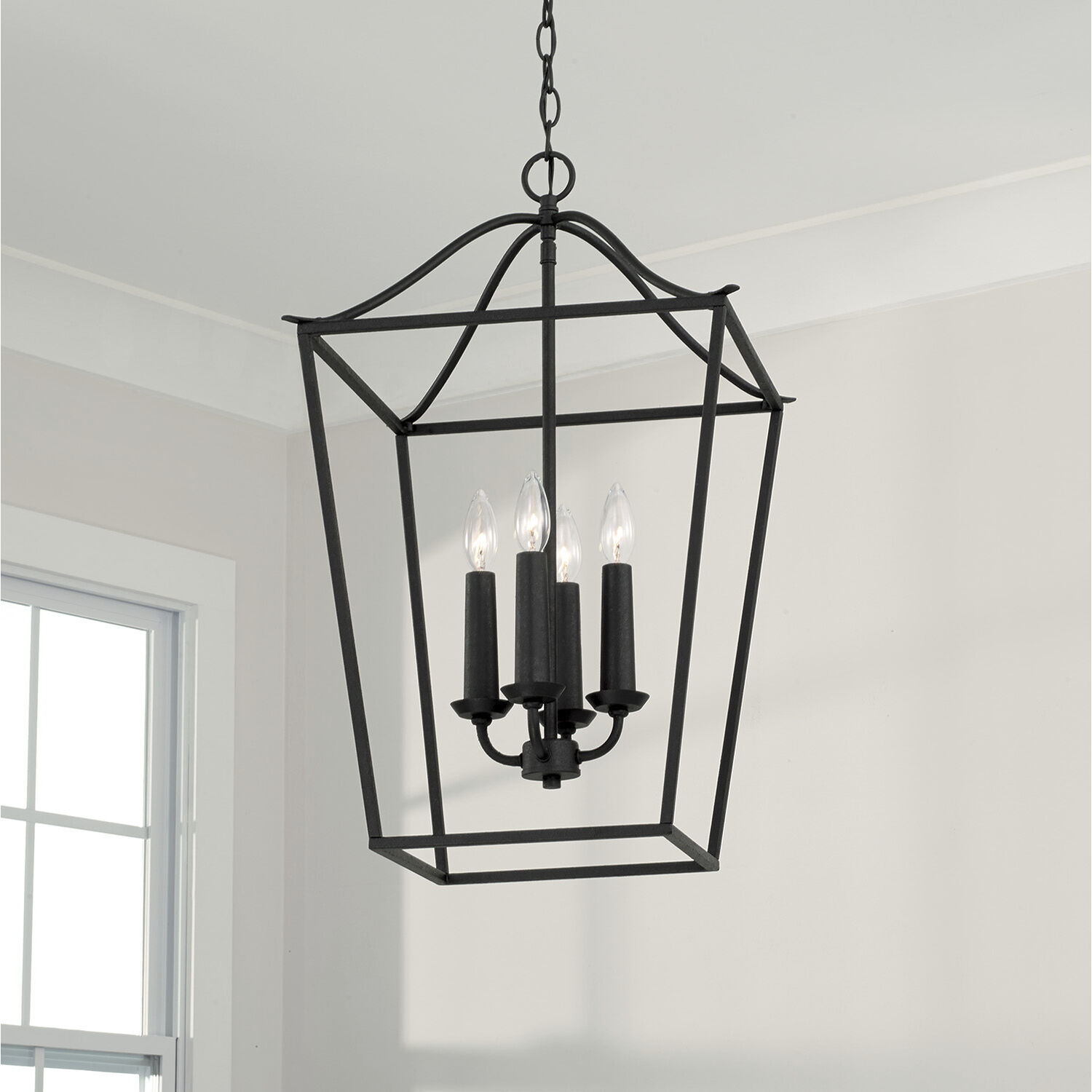 Capital Lighting 550641BI Grady 4 Light 15.75 inch Black Iron Foyer ...
