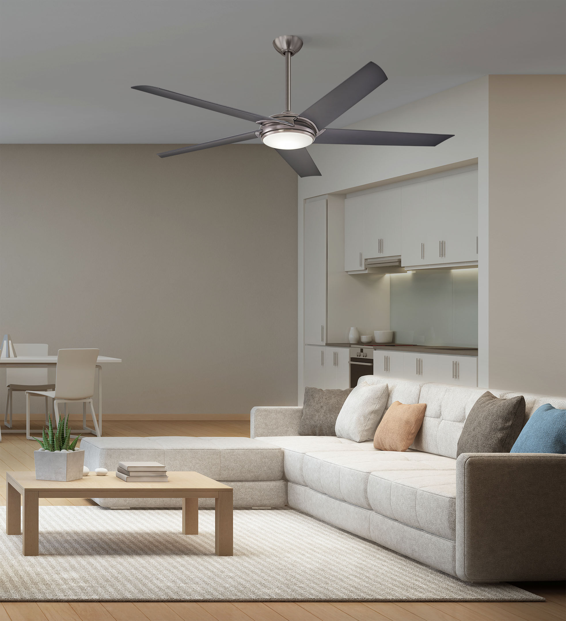 Minka-Aire F617L-GM Raptor 60 inch Gun Metal Ceiling Fan