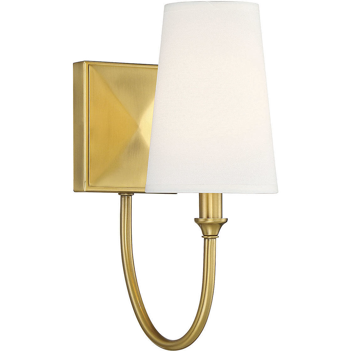 Savoy House 9-2542-1-322 Cameron 1 Light 5 inch Warm Brass Wall Sconce ...