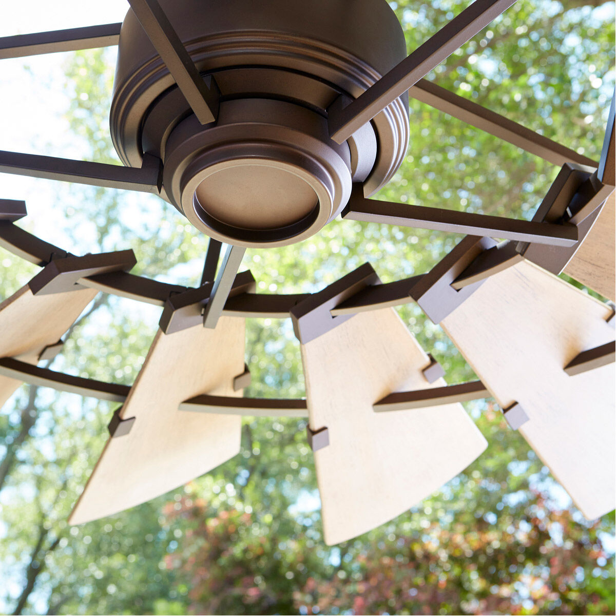 Quorum 196015-86 Windmill 60 inch Oiled Bronze with Weathered Oak ...