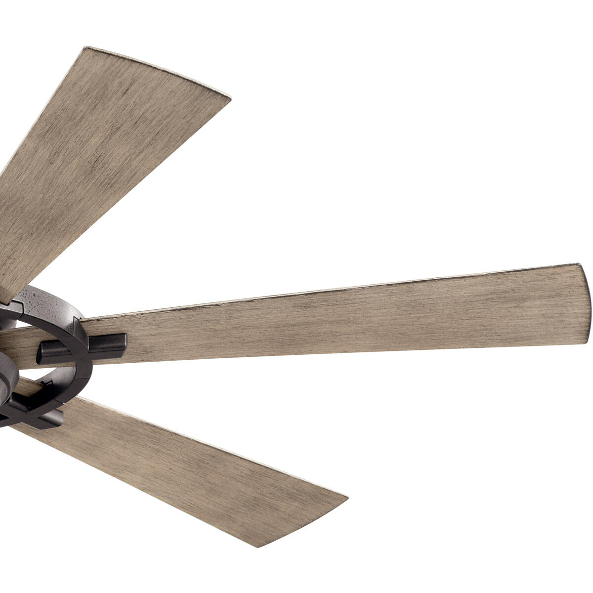 Gentry Lite 52 inch Anvil Iron with Dist Antiq Gray Blades Ceiling Fan ...