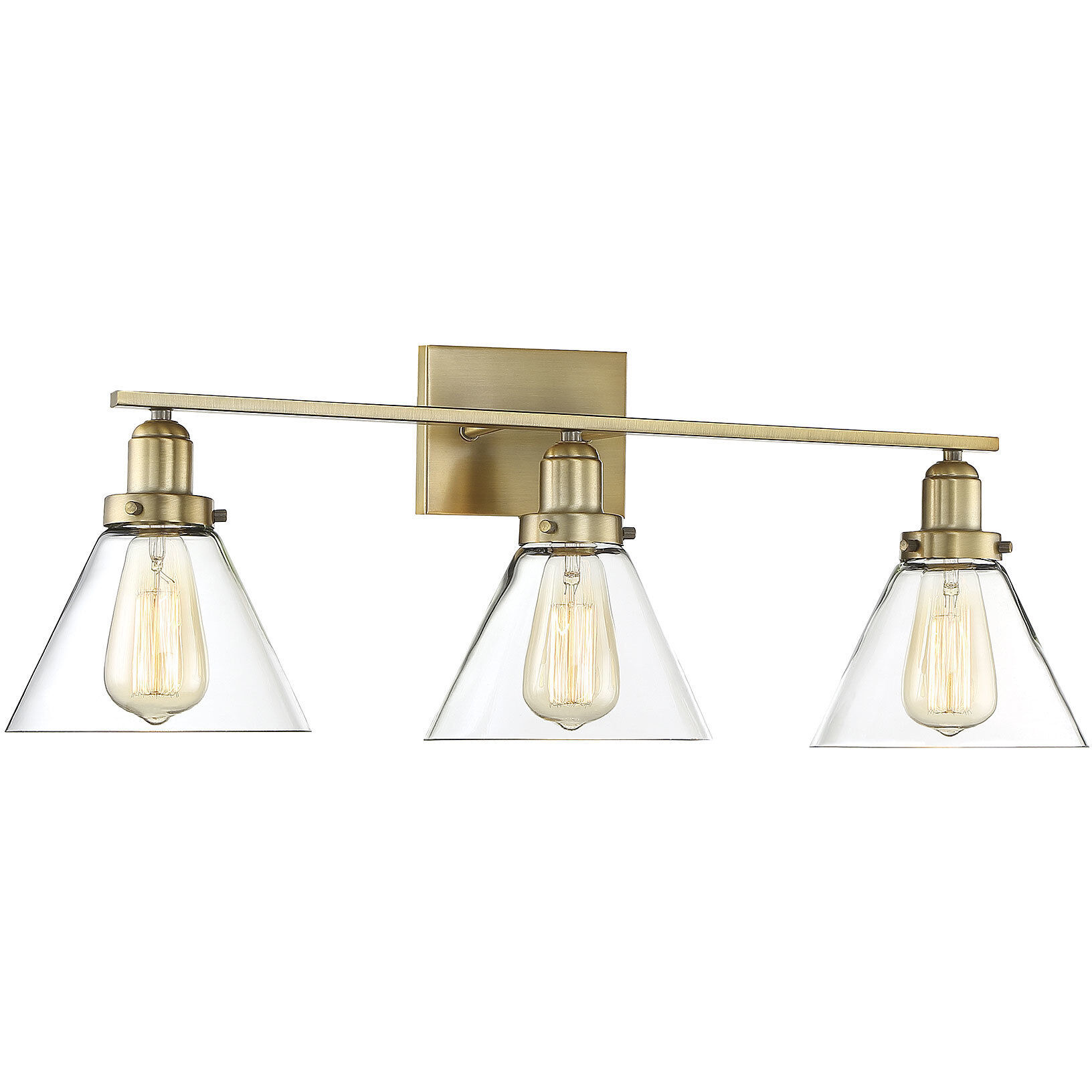 Savoy House 8-9130-3-322 Drake 3 Light 28.5 inch Warm Brass Bathroom ...