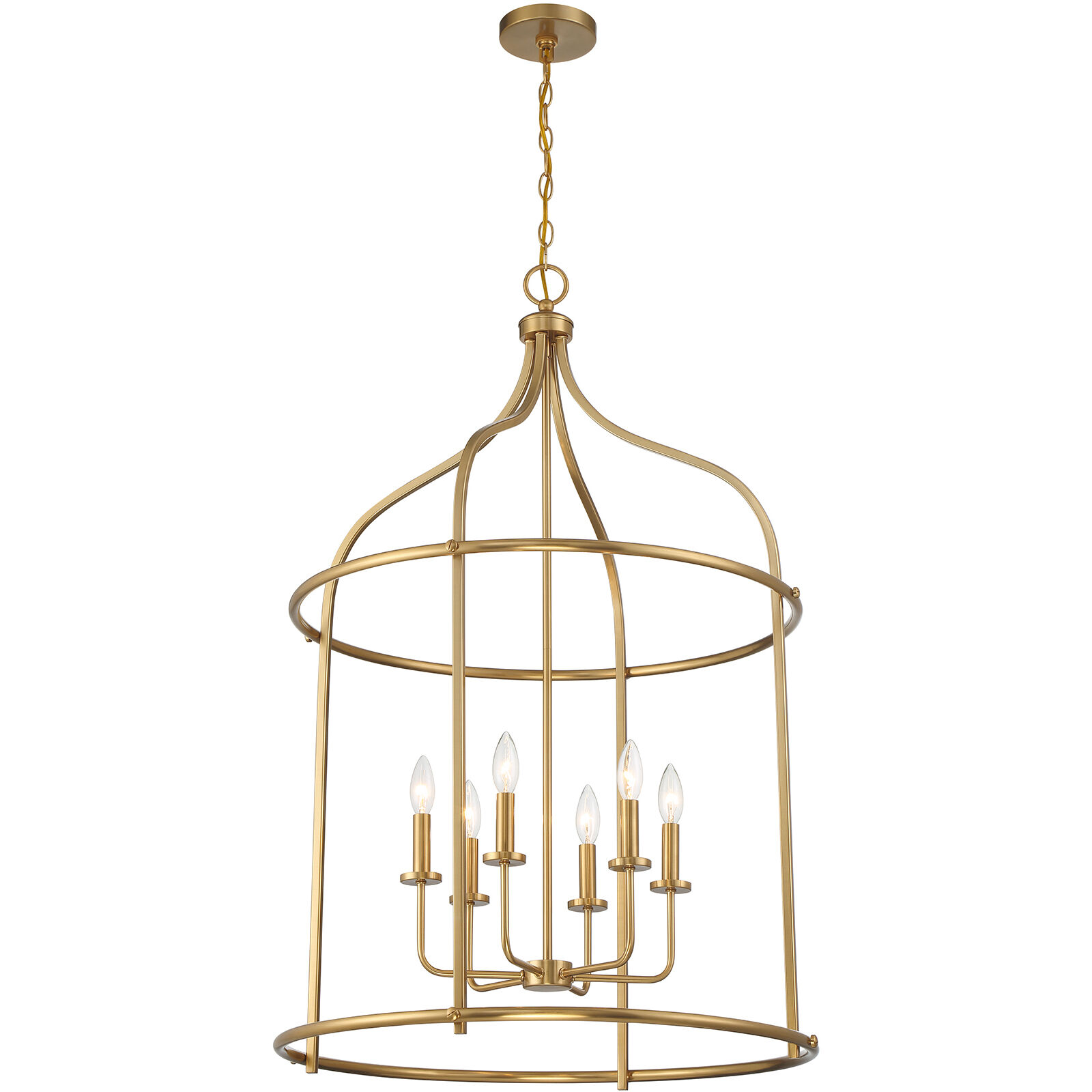 Savoy House 3-7388-6-322 Brookstone 6 Light 26 inch Warm Brass Pendant ...