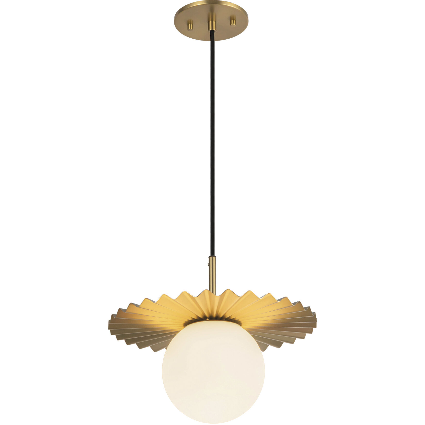 Alora Mood Plume 1 Light 11.88 inch Brushed Gold/Opal Matte Glass ...
