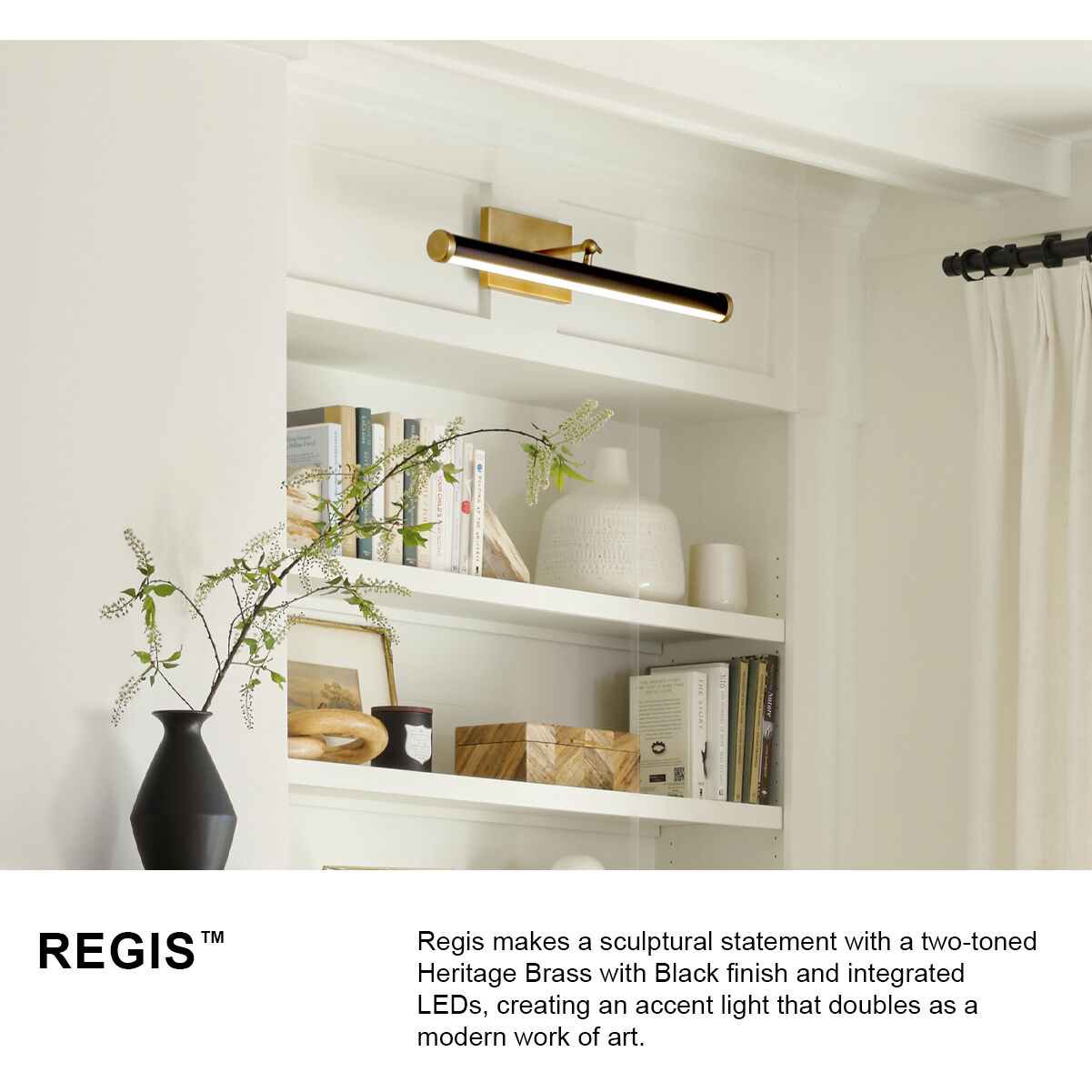 Hinkley 31012HB Regis LED 25 inch Heritage Brass Indoor Wall Sconce ...