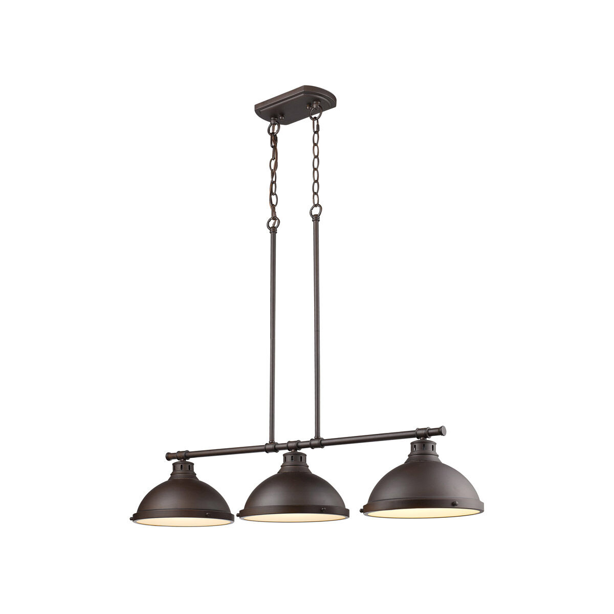 Golden Lighting 3602-3LP RBZ-RBZ Duncan 3 Light 40 inch Rubbed Bronze ...