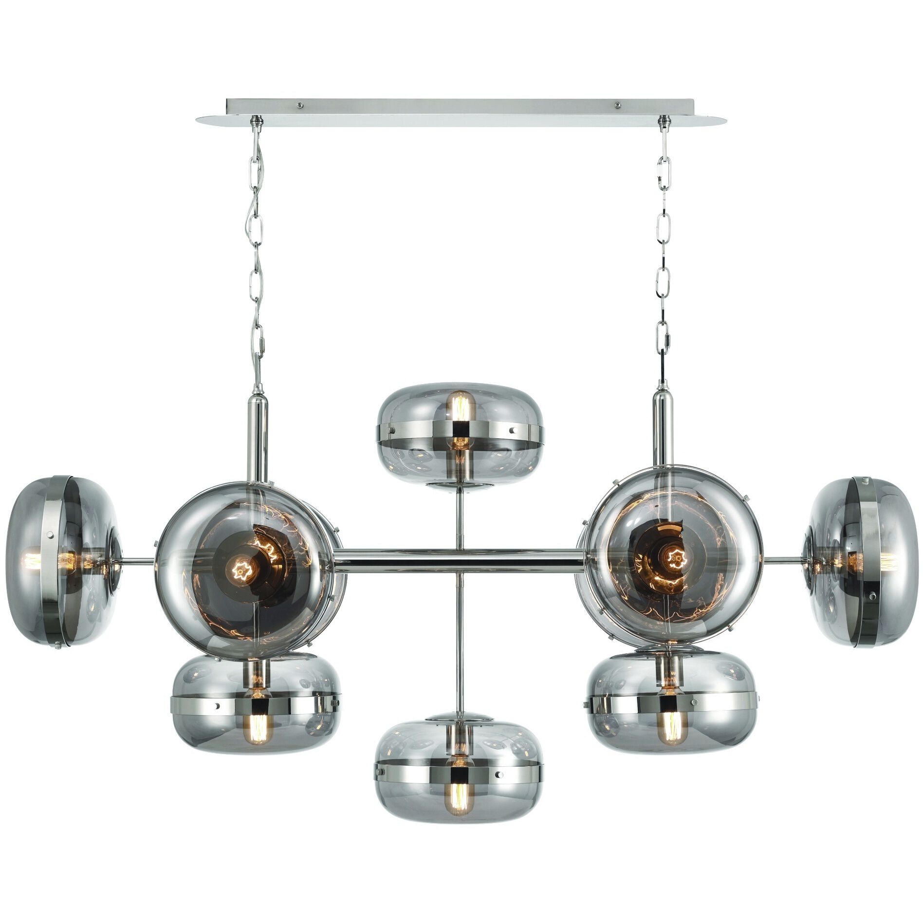 EuroFase 37089-016 Nottingham 10 Light 22 inch Ancient Brass Chandelier ...
