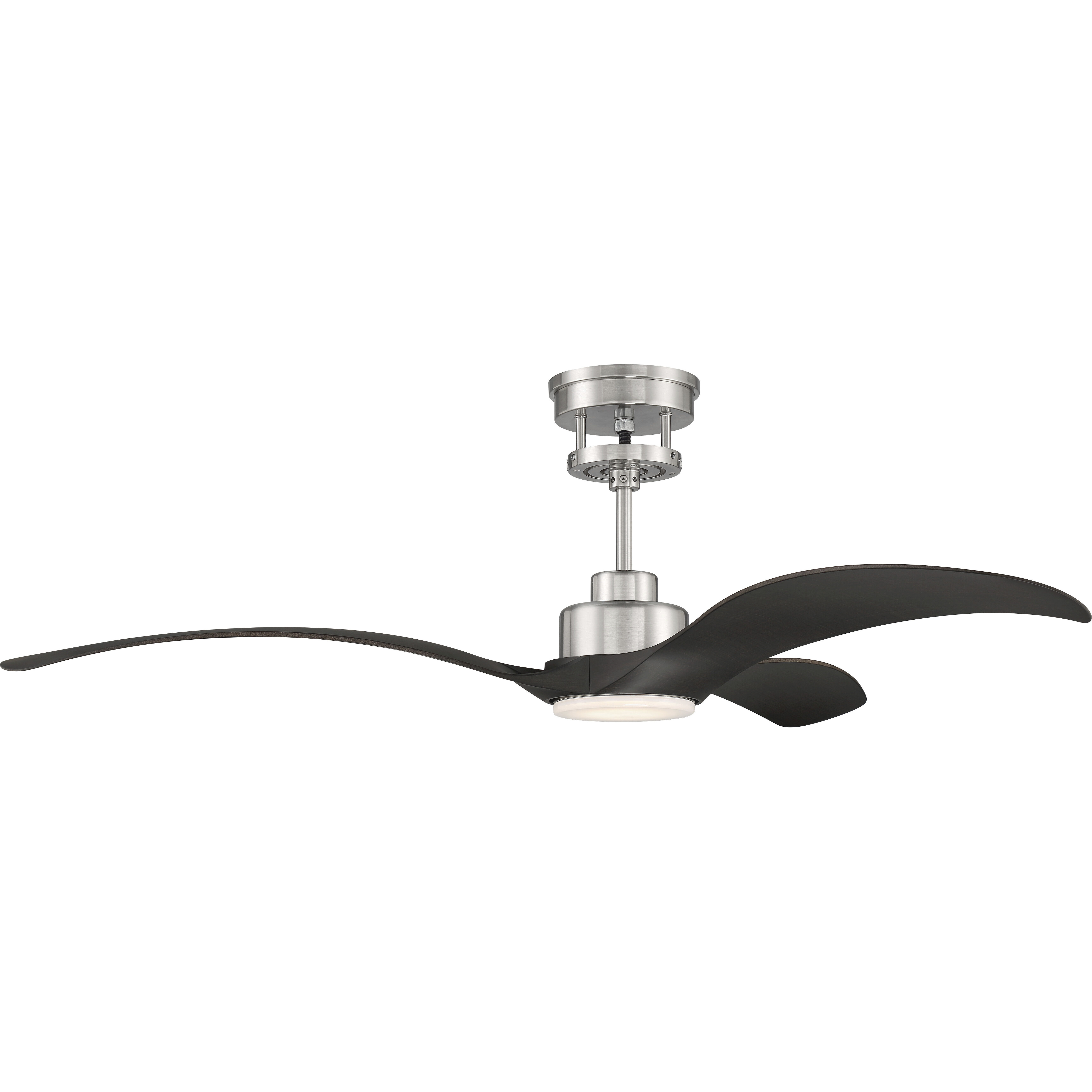Craftmade MES60BNK3 Mesmerize 60 inch Brushed Polished Nickel with ...