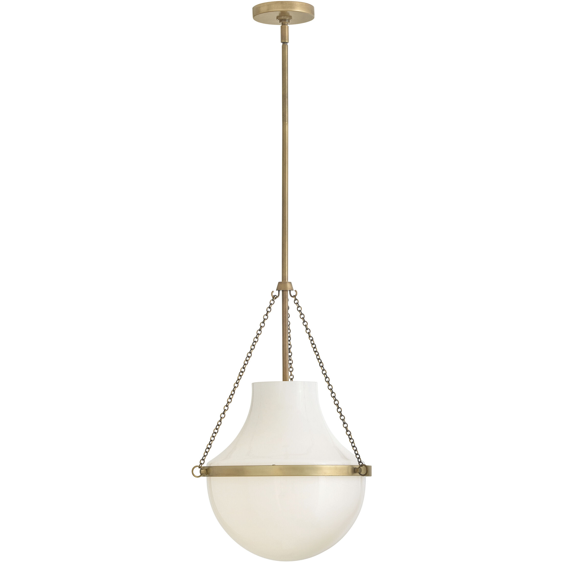 Collins 1 Light 15 inch Heritage Brass Pendant Ceiling Light