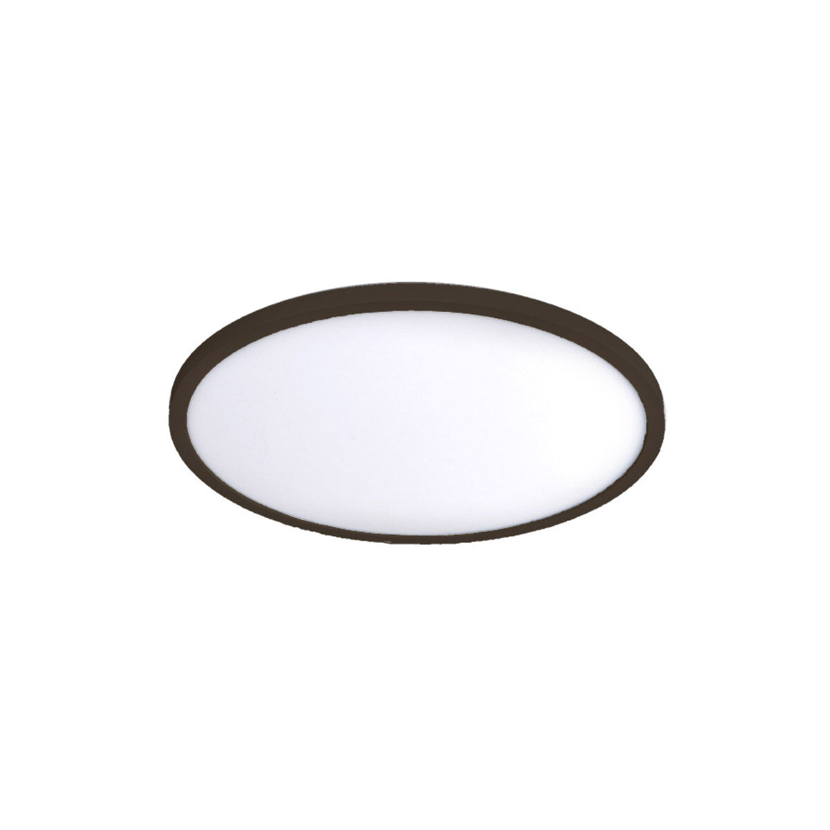 Round LED 15 inch Bronze Flush Mount Ceiling Light in 3000K
