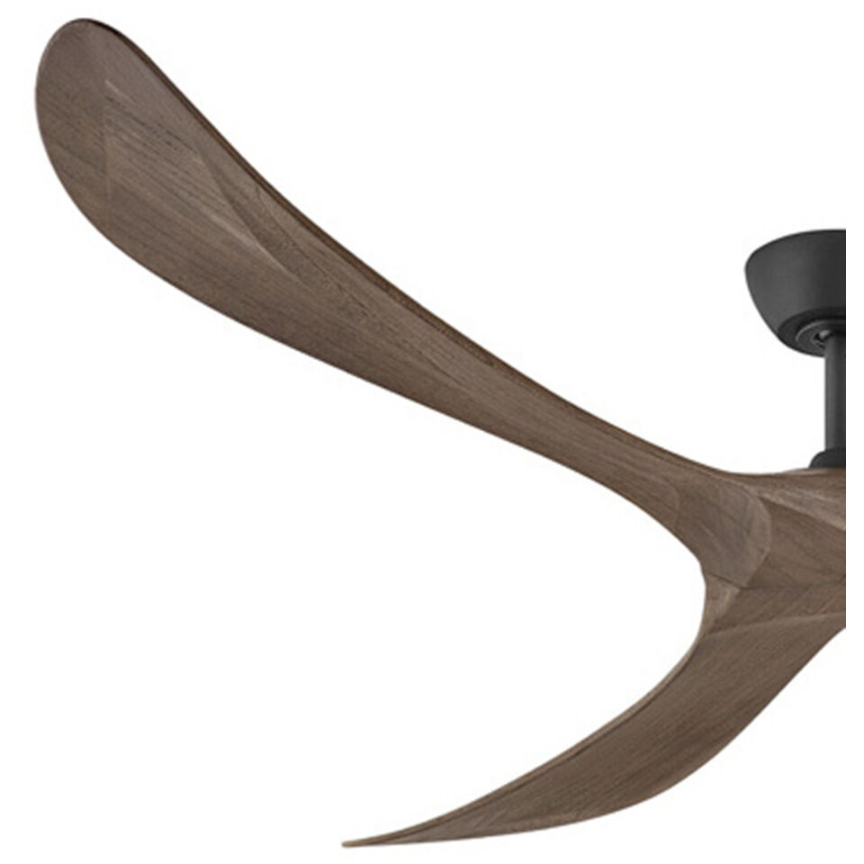 Hinkley 903880FMB-NDD Swell 80 inch Matte Black with Walnut Blades Fan