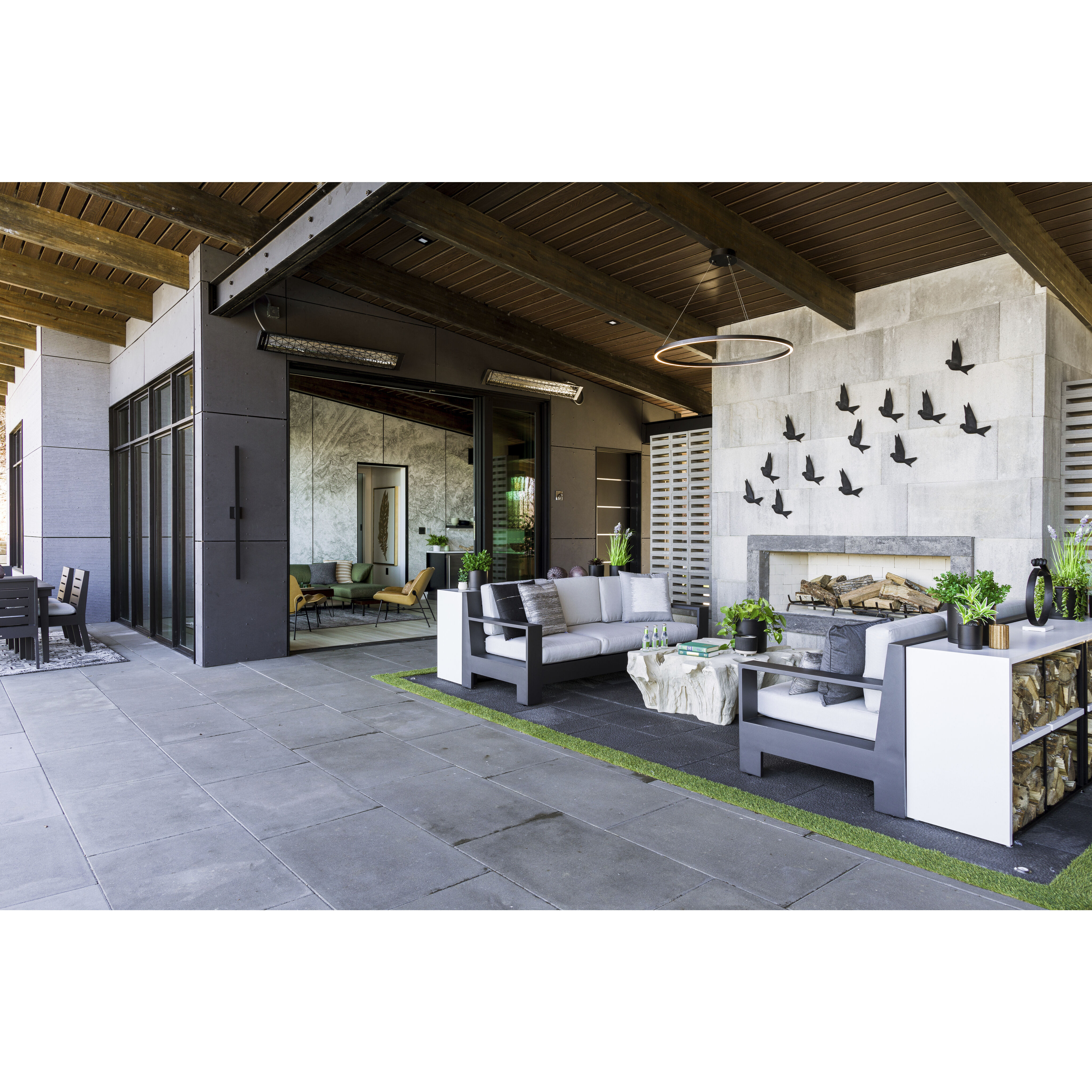 ET2 E41344-BK Alumilux Line LED 51 inch Black Outdoor Wall Sconce